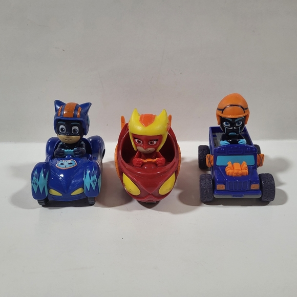 Toys | Pj Masks Action Racers Set Of 3 Owlette Catboy Night Ninja Minor ...